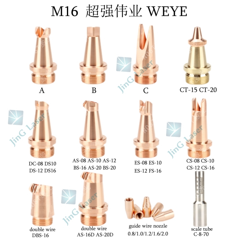 หัวฉีดเลเซอร์เชื่อม WEIYE SUPER LASER M16 SUPER Great Industry LASER ...
