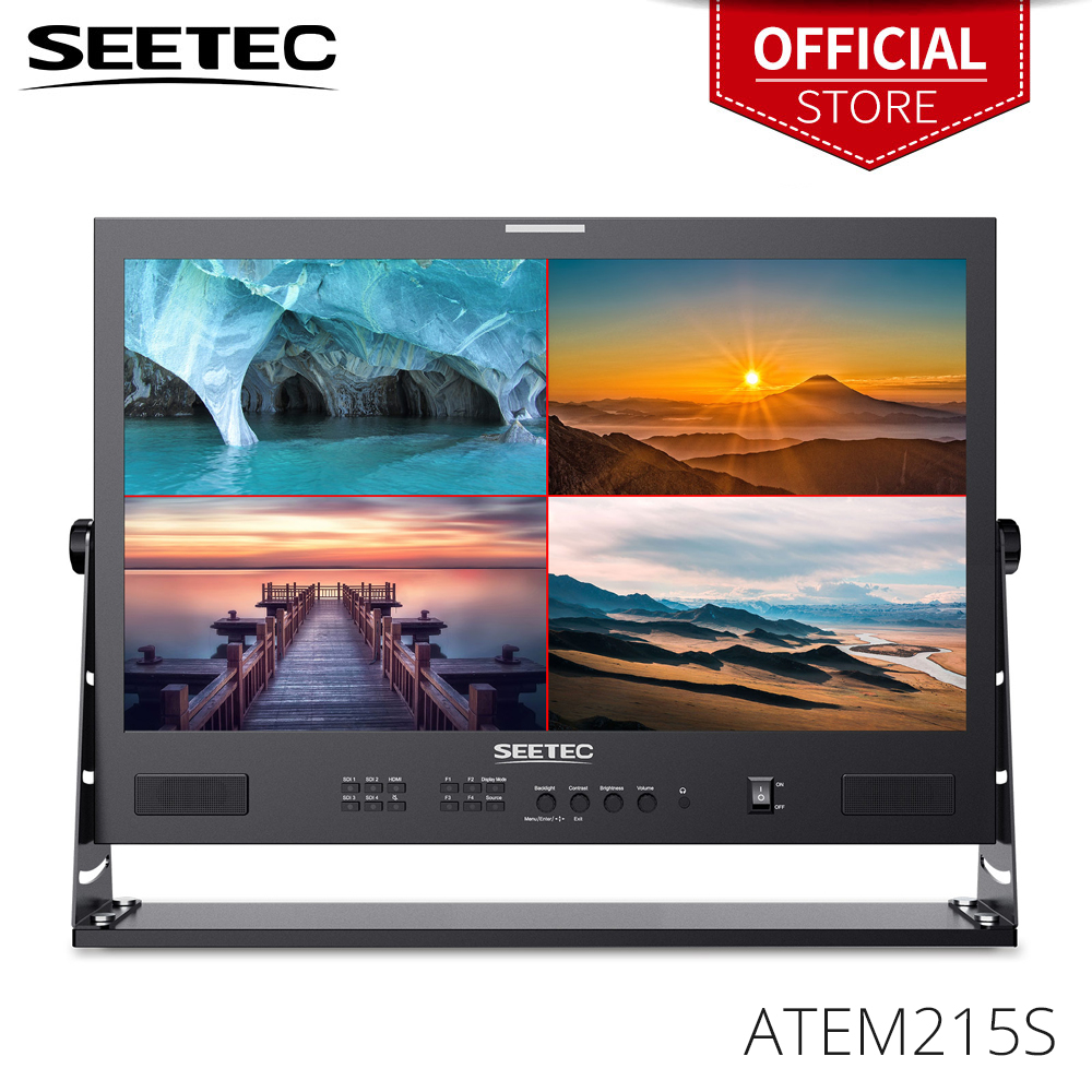 Seetec ATEM215S หน้าจอมอนิเตอร์กล้อง 21.5 นิ้ว พร้อมเอาท์พุต 4x3G-SDI 1 ...