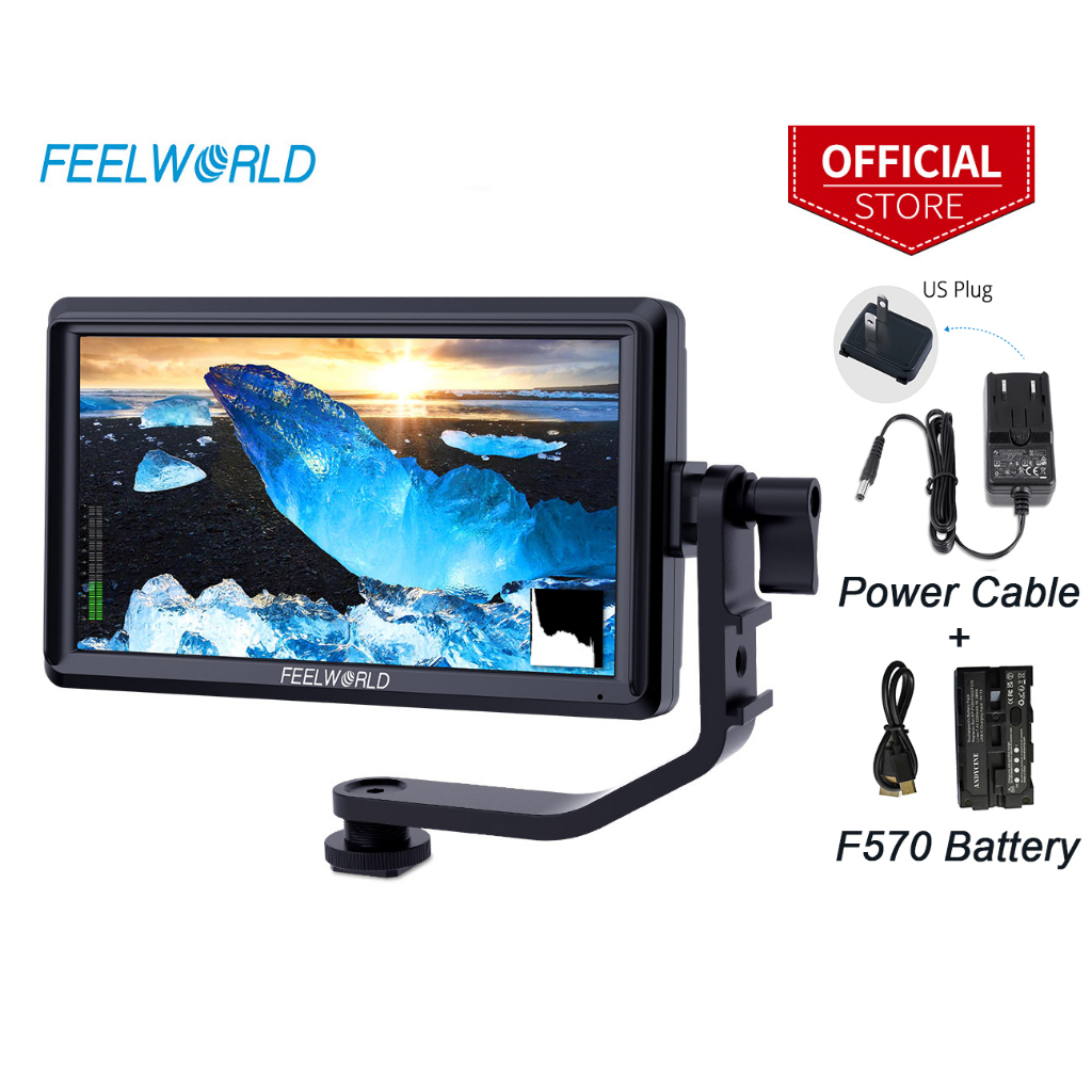 Feelworld S55V2 กล้อง DSLR 5.5 นิ้ว อินพุต HDMI 4K อินพุต 1920x1152 ...
