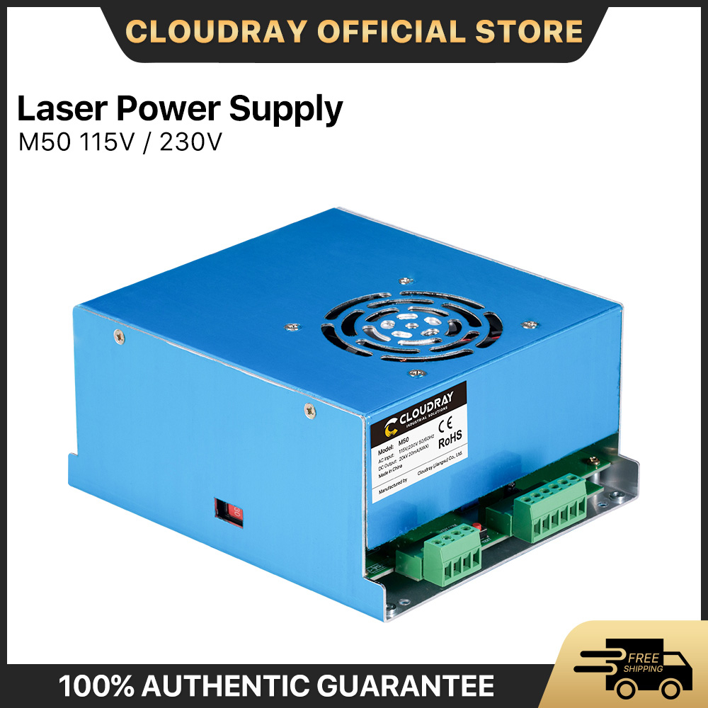 Cloudray 50W พาวเวอร์ซัพพลายเลเซอร์ 3A Output for 45-50W Laser tube CO2 ...