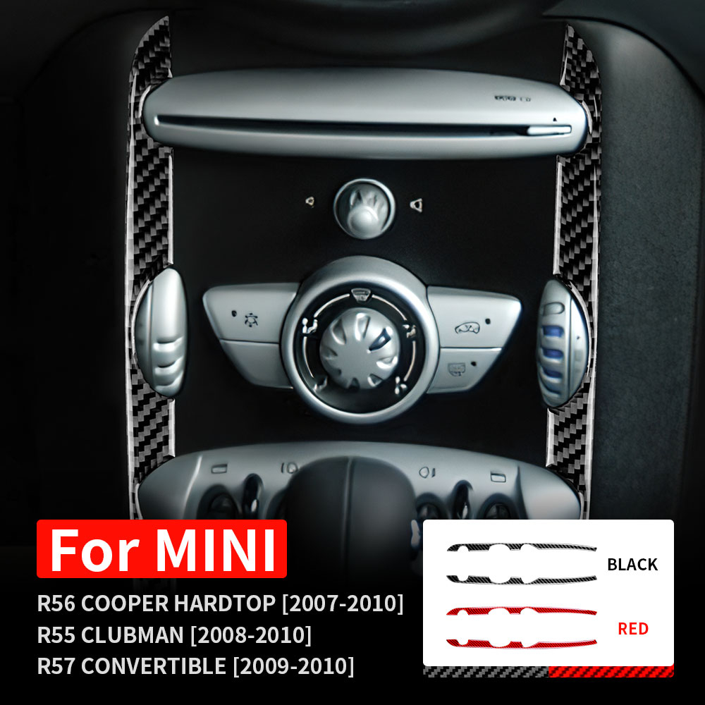 แถบคาร์บอนไฟเบอร์ ตกแต่งแผงกลาง อุปกรณ์เสริม สําหรับ MINI Cooper ...