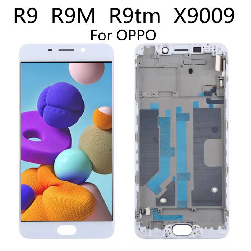 LCD กรอบสําหรับ OPPO R9 R9S Plus F1 PLUS R9M R9TM X9009 X9079 CPH1607 ...