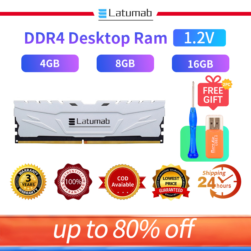 【24H Ship COD】หน่วยความจําเกมมิ่ง DDR4 Ram 4Gb 8Gb 16Gb 3200 2400 2133 ...