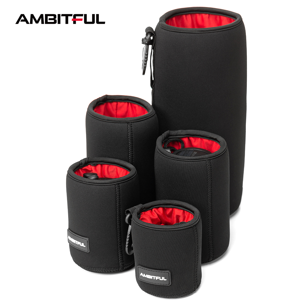 Ambitful LP-10 กระเป๋าใส่เลนส์กล้องกระเป๋ากันน้ํานุ่มกล้องวิดีโอเลนส์ ...