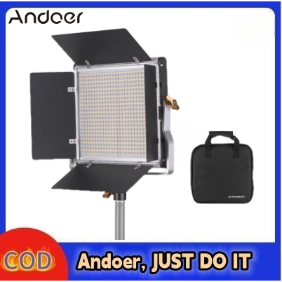 Andoer Professional LED Video Light Dimmable 660 LED Bulbs Bi-Color Light Panel 3200-5600K CRI ...