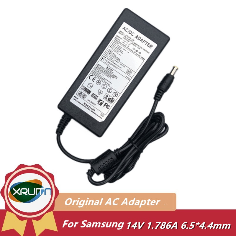 Samsung LCD LED TV Monitor แหล่งจ่ายไฟ 14V 1.786A 1.79A AC Adapter Charger A2514_KSM A2514_DPN ...