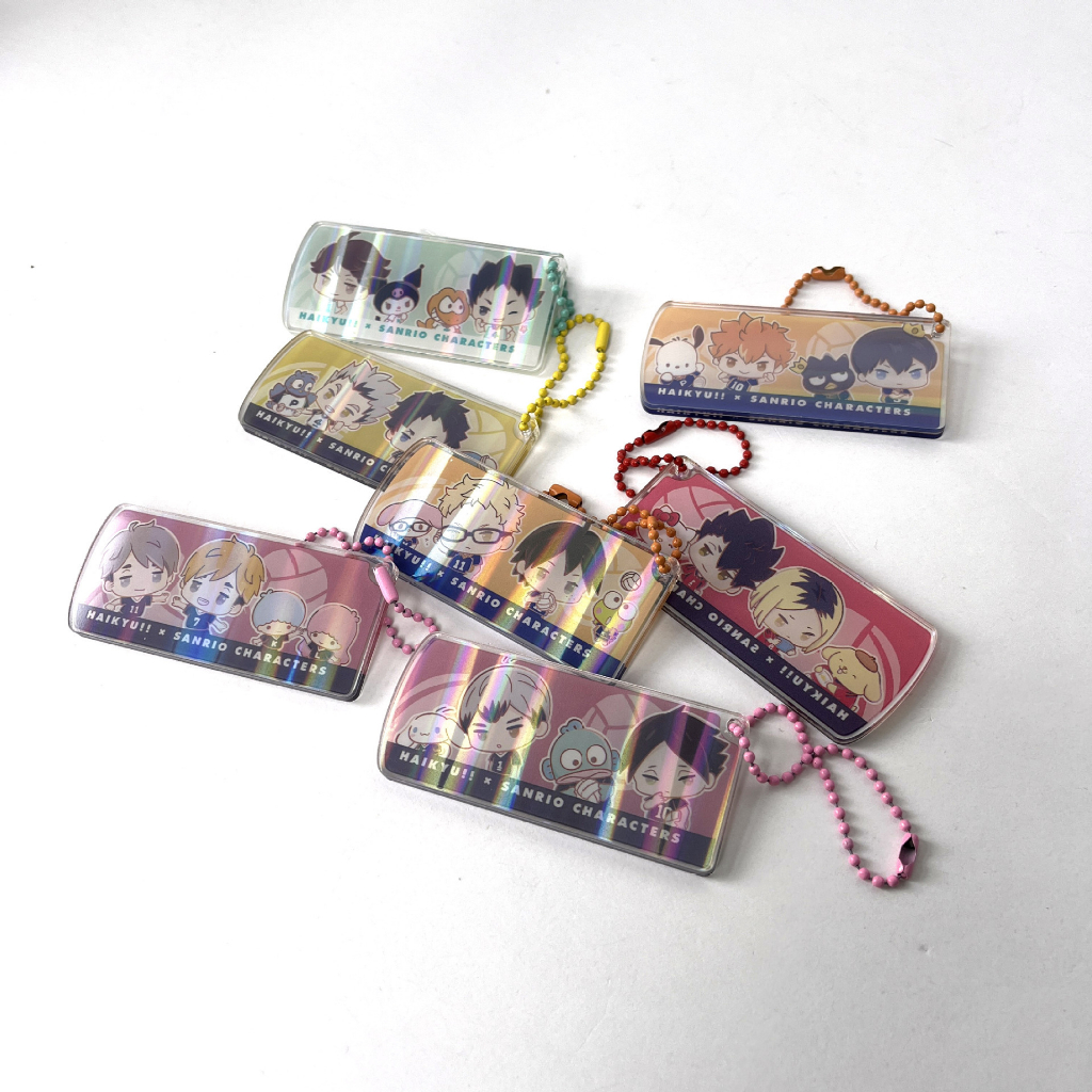 วอลเลย์บอลพวงกุญแจจูเนียร์ Haikyuu Key Ring Haikyuu Sanrio เลเซอร์จี้อะ ...