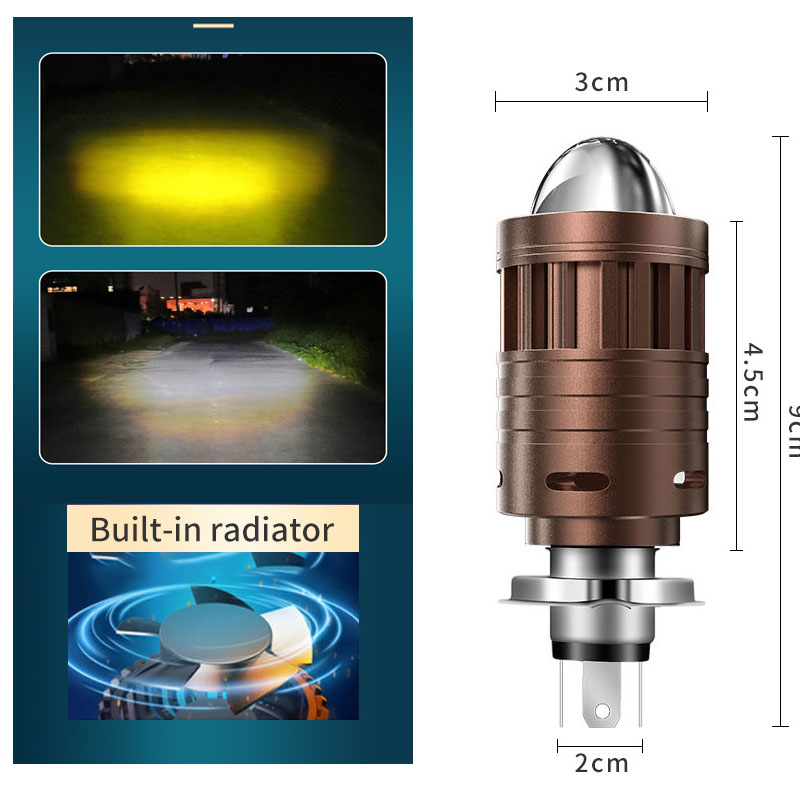 พัดลมระบายความร้อน โปรเจคเตอร์ ไฟหน้ารถจักรยานยนต์ LED H4 HS1 T19 PX15D ...
