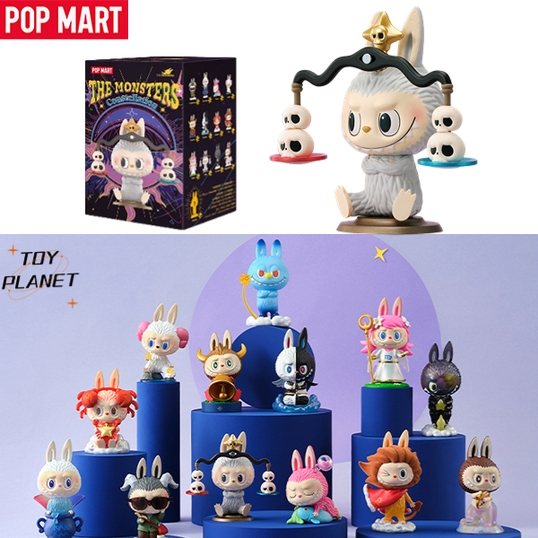Pop MART THE MONSTERS Constellation Series Mystery Box Blind Box Labubu Zimomo Action Figure ...