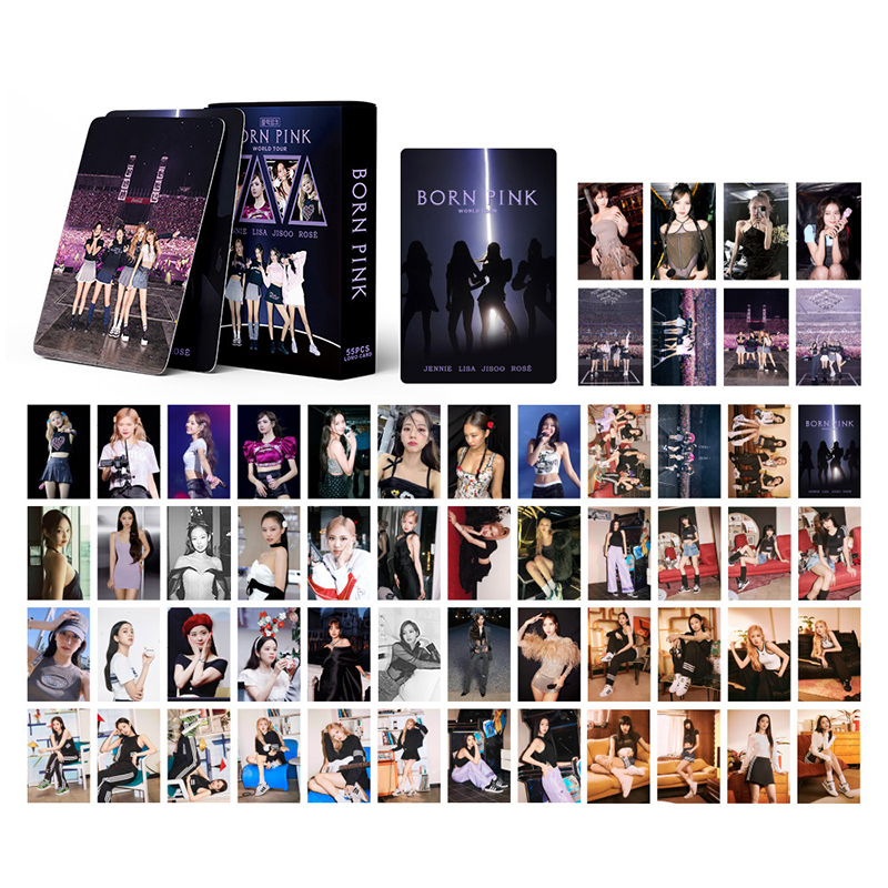 BLACKPINK การ์ด โปสการ์ด 7th anniversary BPTG KPOP LOMO Card 55 ชิ้น ...