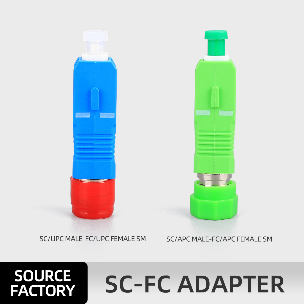 ไฟเบอร์ออปติก SC-FC Single Mode Coupler Hybrid Connector Converter อะแด ...