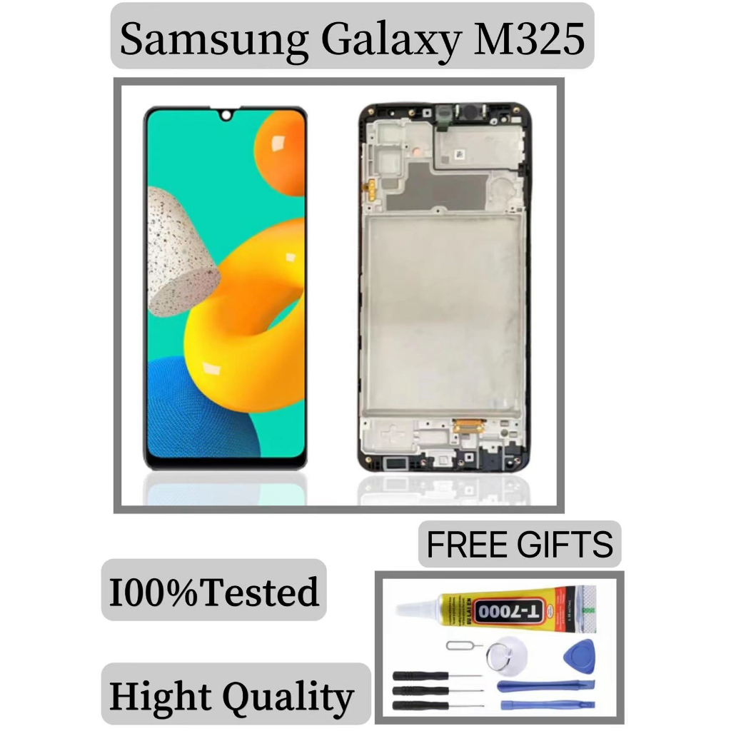 ชุดประกอบหน้าจอสัมผัส LCD สําหรับ Samsung Galaxy M32 M325 SM-M325FV SM ... ชุดประกอบหน้าจอสัมผัส LCD สําหรับ Samsung Galaxy M32 M325 SM-M325FV SM ...