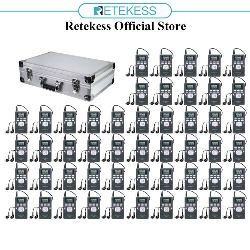 Retekess PR13 หรือ V112 ตัวรับสัญญาณวิทยุ FM พร้อมกล่องเก็บ 50 พอร์ต (วิทยุ 50 ชิ้น) | Shopee ...