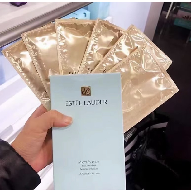 Estee Lauder Water Light Skin micro essence mask 6 ชิ้น ไมโครเอสเซ้นส์ ...