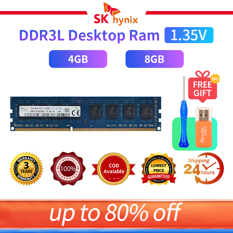 【จัดส่ง 24h】hynix RAM หน่วยความจําเดสก์ท็อป 4GB 8GB DDR3L 1066 1333 1600 1866MHz DIMM PC3L-8500 ...