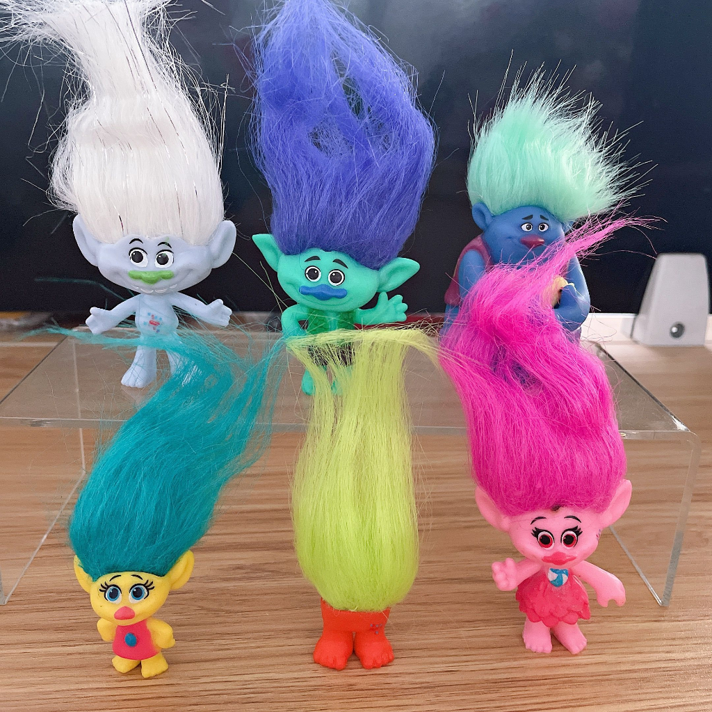 ฟิกเกอร์ PVC รูปภาพยนตร์ Trolls Poppy Branch Critter Skitter Boards ...