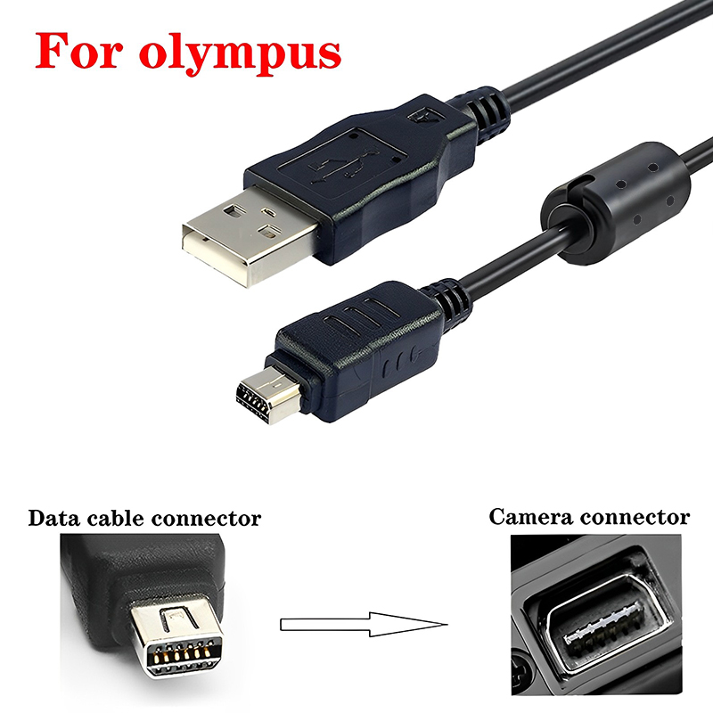Olympus CB-USB5 CB-USB6 12Pin กล้องสายเคเบิลข้อมูล USB สําหรับ Olympus ...