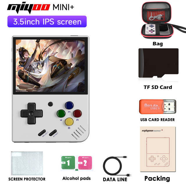 Miyoo เครื่องเล่นเกมคอนโซล V3 Mini+ IPS หน้าจอคลาสสิก แบบพกพา สําหรับ ...
