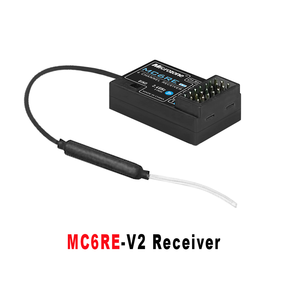 Microzone MC6C 6C-Mini V2 2.4G 6CH ตัวรับส่งสัญญาณ MC7RB ระบบวิทยุ สําหรับเครื่องบินบังคับ ปีก ...