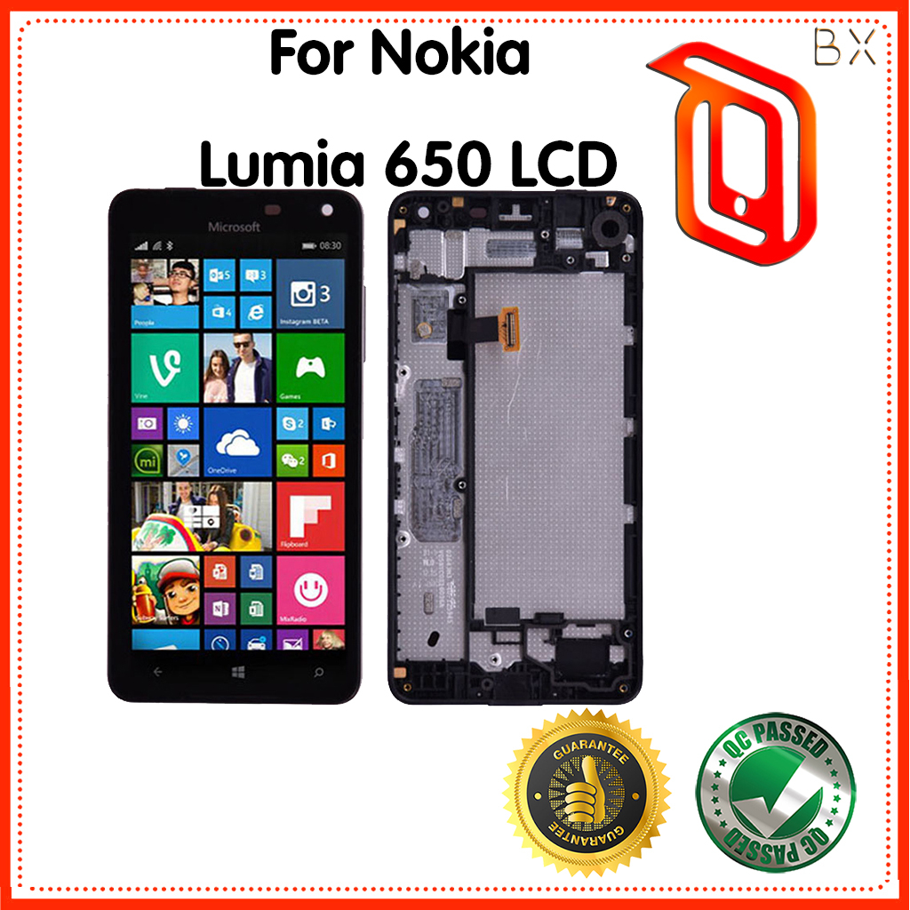 ชุดประกอบหน้าจอสัมผัส และกรอบ สําหรับ Microsoft Nokia Lumia 650 RM-1152 ...