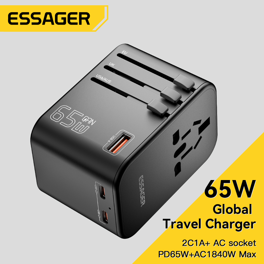 Essager อะแดปเตอร์ชาร์จ 35 65W รองรับ PD QC 3.0 ชาร์จเร็ว สูงสุด 1840W เชื่อมต่อ USB | Shopee ...