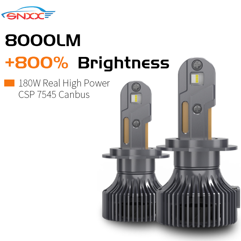 Snxx ไฟหน้ารถยนต์ led 36000LM 180W 4575 CSP ไฟตัดหมอก led 6000k H1 H4 H7 Canbus 9005 9006 9012 ...