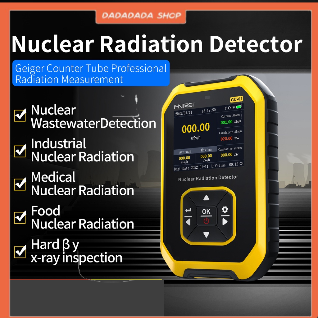 เครื่องตรวจจับรังสีนิวเคลียร์ GC01 Geiger Counter Professional Marble ...