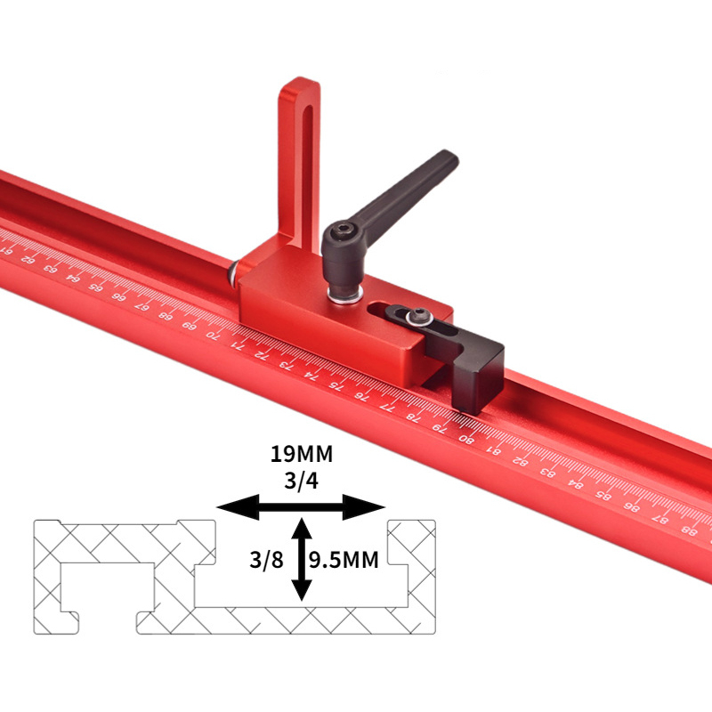 45 Type Miter Track Stop Aluminium Alloy Miter Track Jig T Track Stop ...