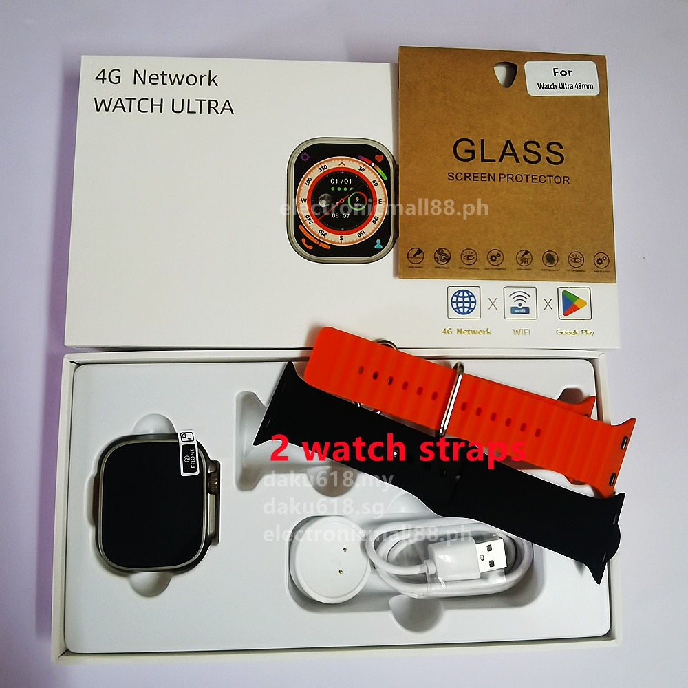 ใหม่ สมาร์ทวอทช์ 2023 4G Android ultra DW89 WiFi GPS ใส่ซิมการ์ด 4G เครือข่ายเซลลูลาร์ ระบบแอนดร ...