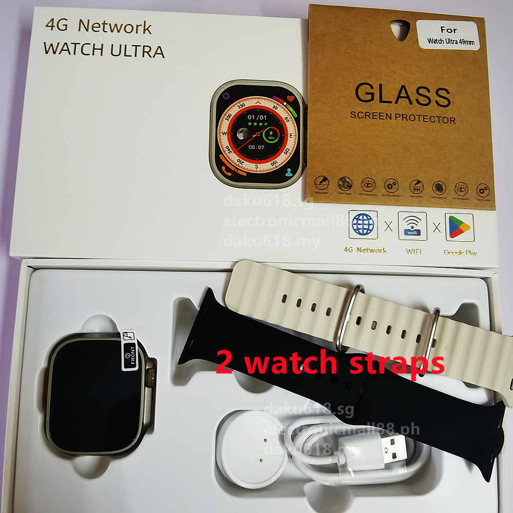 ใหม่ สมาร์ทวอทช์ 2023 4G Android ultra DW89 WiFi GPS ใส่ซิมการ์ด 4G เครือข่ายเซลลูลาร์ ระบบแอนดร ...