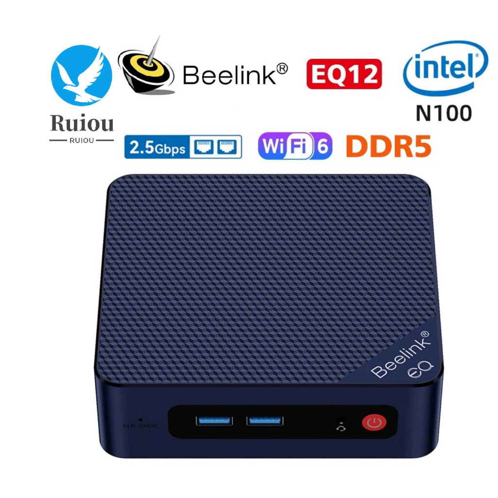 Beelink EQ12 MINI PC Intel 12th N100 MINI PC Windows 11 DDR5 8GB 500GB ...