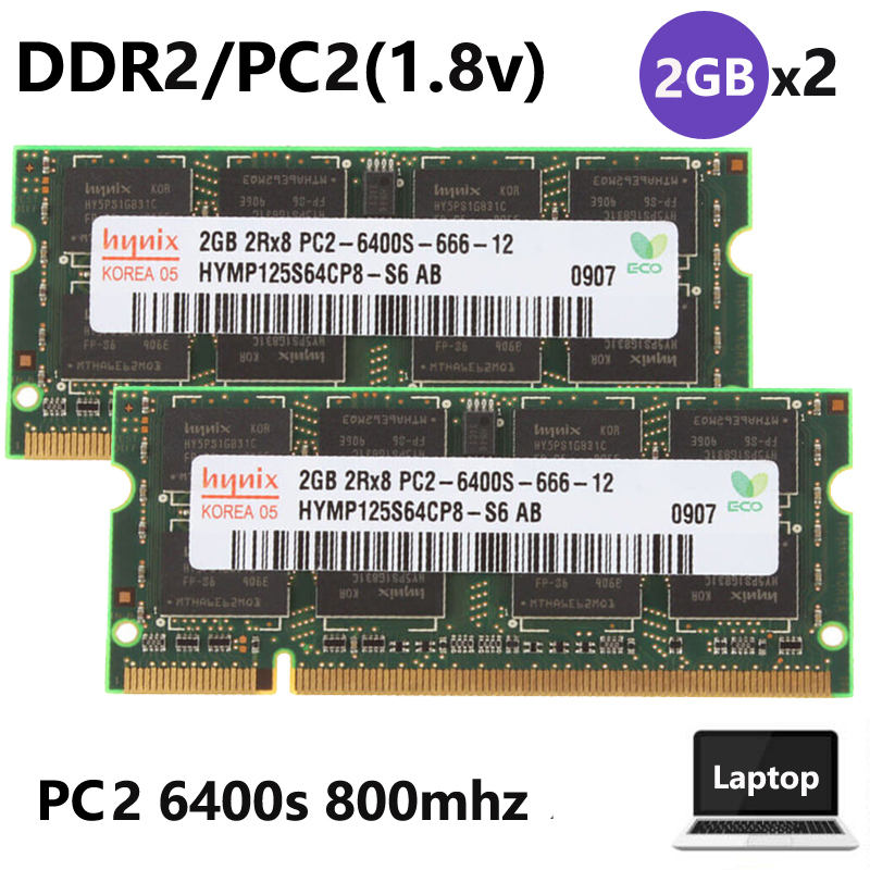 Hynix แรม DDR2 800mhz 2Rx8 PC2 6400s 200Pin SODIMM 4GB สําหรับแล็ปท็อป ...
