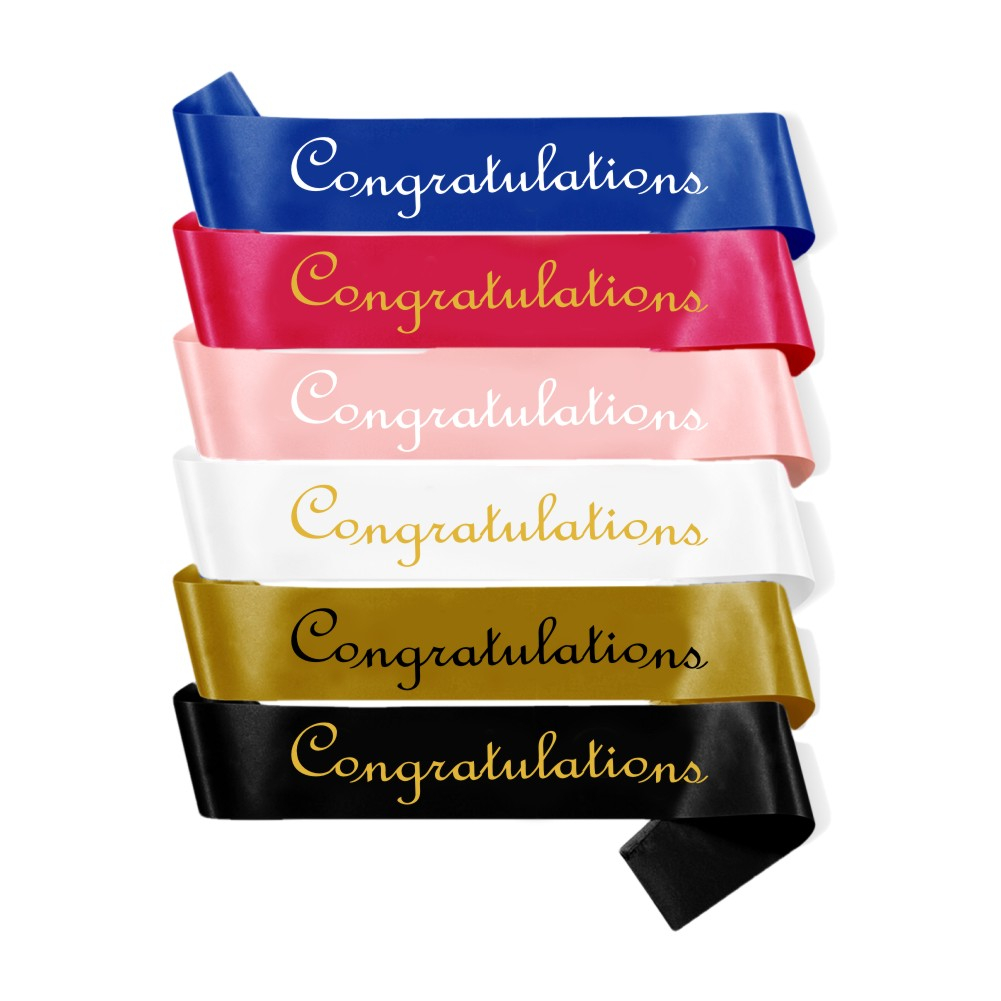 【ดีไซน์ใหม่】CONGRATULATION sash สายสะพาย สําหรับตกแต่งปาร์ตี้จบการศึกษา | Shopee Thailand