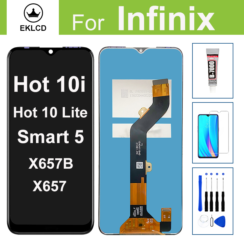 สำหรับ Infinix Hot 10i 10 Lite Smart 5 X657 X659B จอแสดงผล LCD พร้อม ...