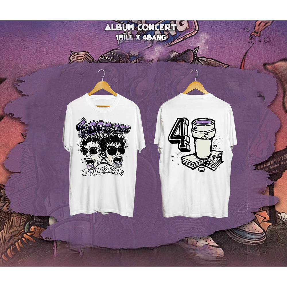 1MILL&4BANG เสื้อยืด BOOTLEG T-SHIRT S-5XL | Shopee Thailand