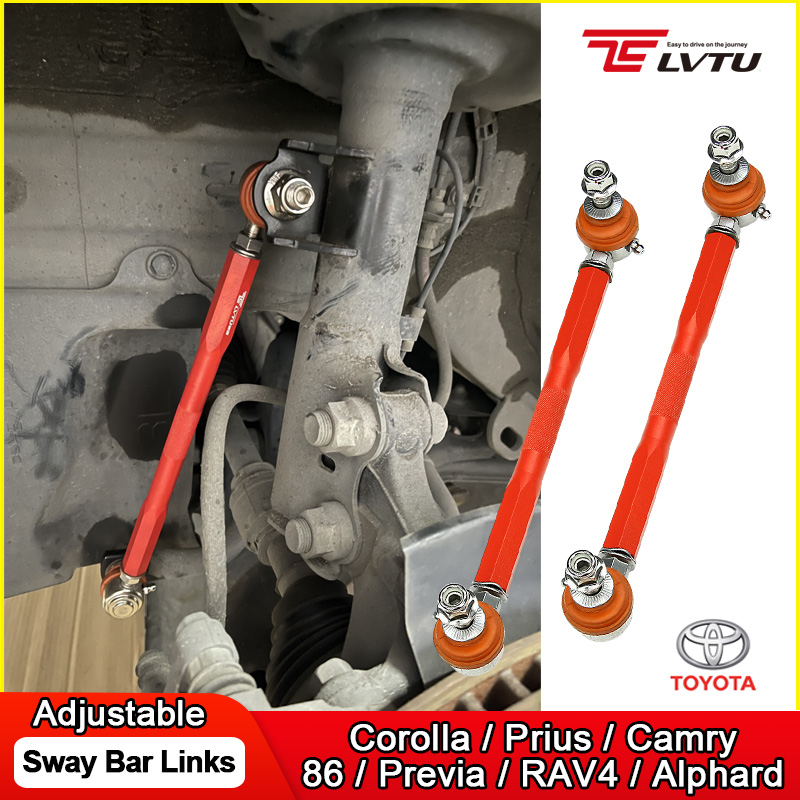 [2PCS] โตโยต้า ลูกหมากกันโคลง สั้น-ยาว ปรับระยะได้ เกลียว ADJUSTABLE ...