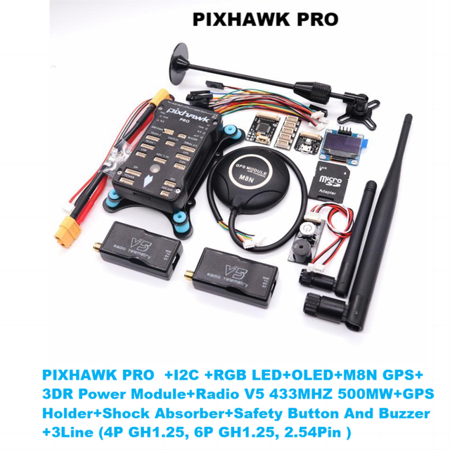 Pixhawk PX4 PRO PIX ตัวควบคุมการบิน 32 บิต พร้อมควอดคอปเตอร์บังคับ 4G ...