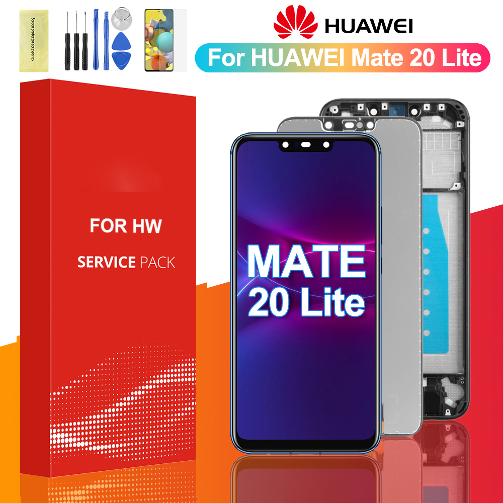 6.3 สําหรับ Huawei Mate 20 Lite SNE-AL00 SNE-LX1 LCD Digitizer หน้าจอ ...