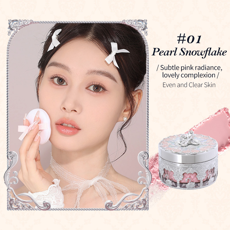 Flower Knows Swan Ballet Series กล องดนตร แป งฝ น ควบค มความม น 12