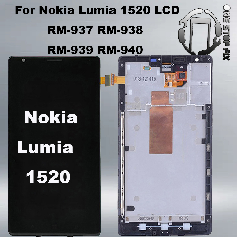 อะไหล่หน้าจอสัมผัส LCD RM-937 RM-938 RM-939 RM-940 สําหรับ Nokia Lumia ...