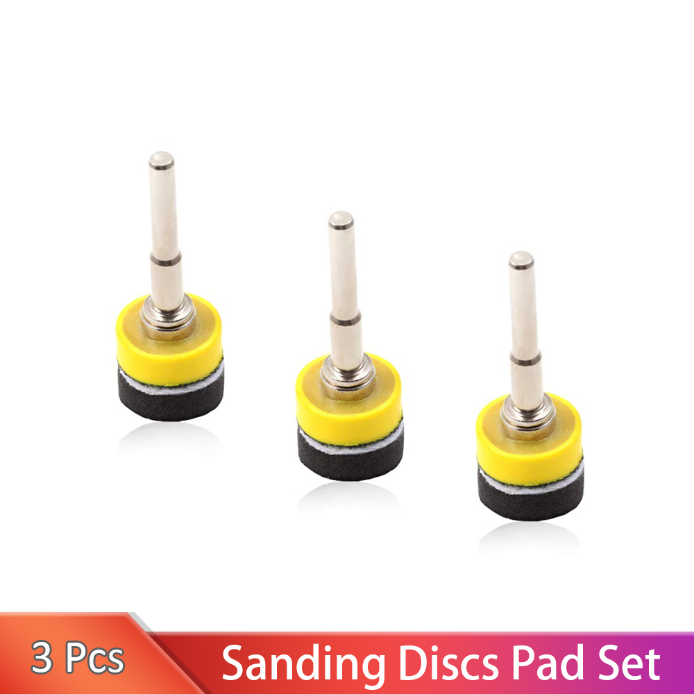 1 นิ้ว Hook และ Loop Sanding Discs Pad Kit 3 x โฟม Buffering Pad 3 x ...