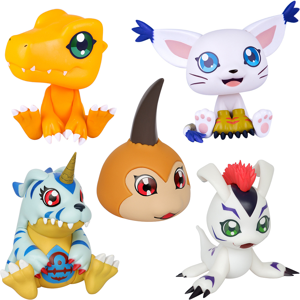 โมเดลฟิกเกอร์ PVC อนิเมะ Digimon Adventure Gomamon Tailmon Agumon ...