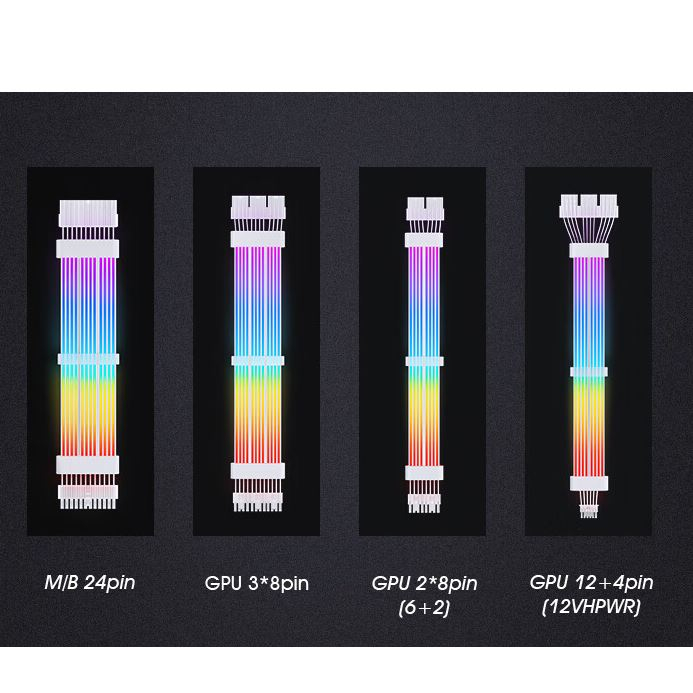Jonsbo DY2 ARGB NEON สายเคเบิ้ลต่อขยายพาวเวอร์ | Shopee Thailand