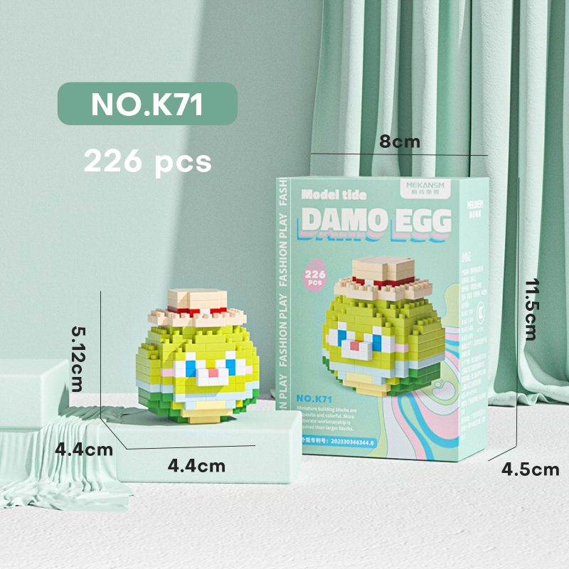 Damo EGG บล็อคตัวต่อ รูปการ์ตูนน่ารัก ของเล่นสําหรับเด็ก | Shopee Thailand