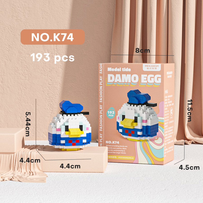Damo EGG บล็อคตัวต่อ รูปการ์ตูนน่ารัก ของเล่นสําหรับเด็ก | Shopee Thailand