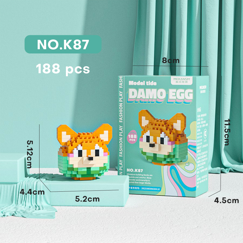 Damo EGG บล็อคตัวต่อ รูปการ์ตูนน่ารัก ของเล่นสําหรับเด็ก | Shopee Thailand