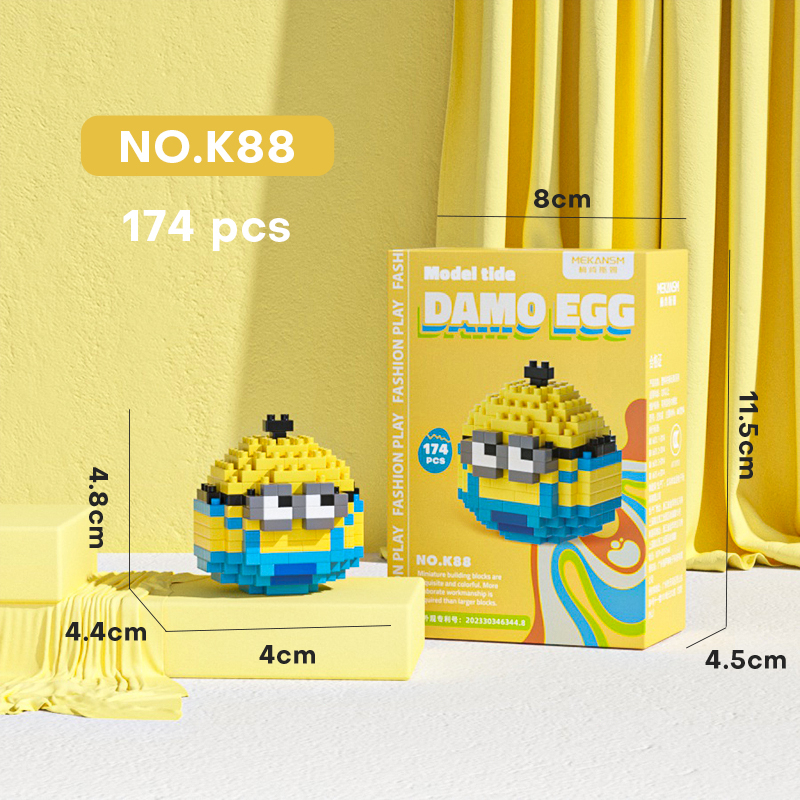 Damo EGG บล็อคตัวต่อ รูปการ์ตูนน่ารัก ของเล่นสําหรับเด็ก | Shopee Thailand