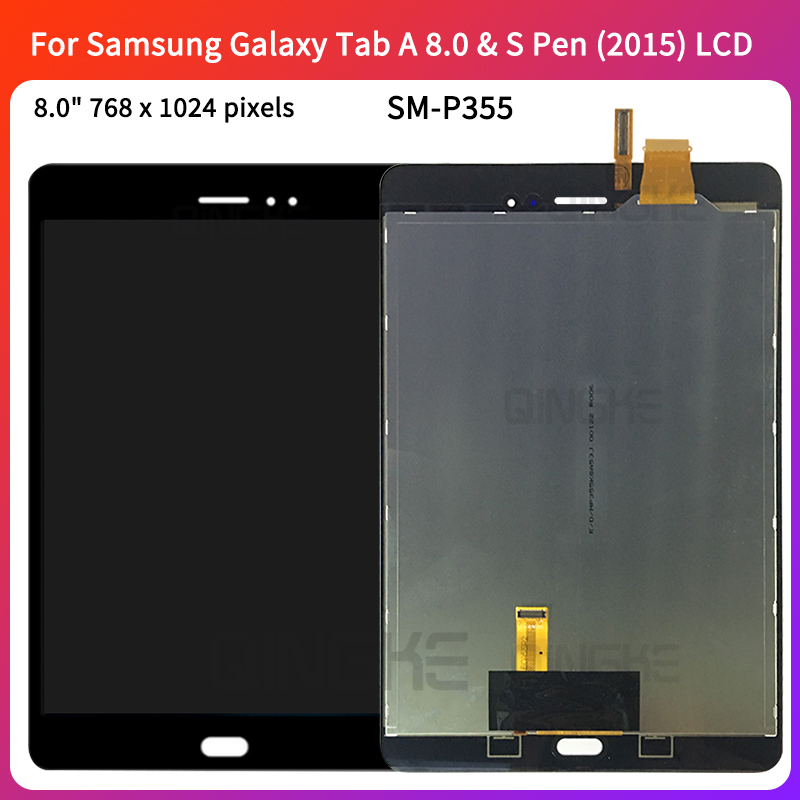 หน้าจอสัมผัส LCD แบบเปลี่ยน สําหรับ Samsung Galaxy Tab A 8.0 & S Pen ...