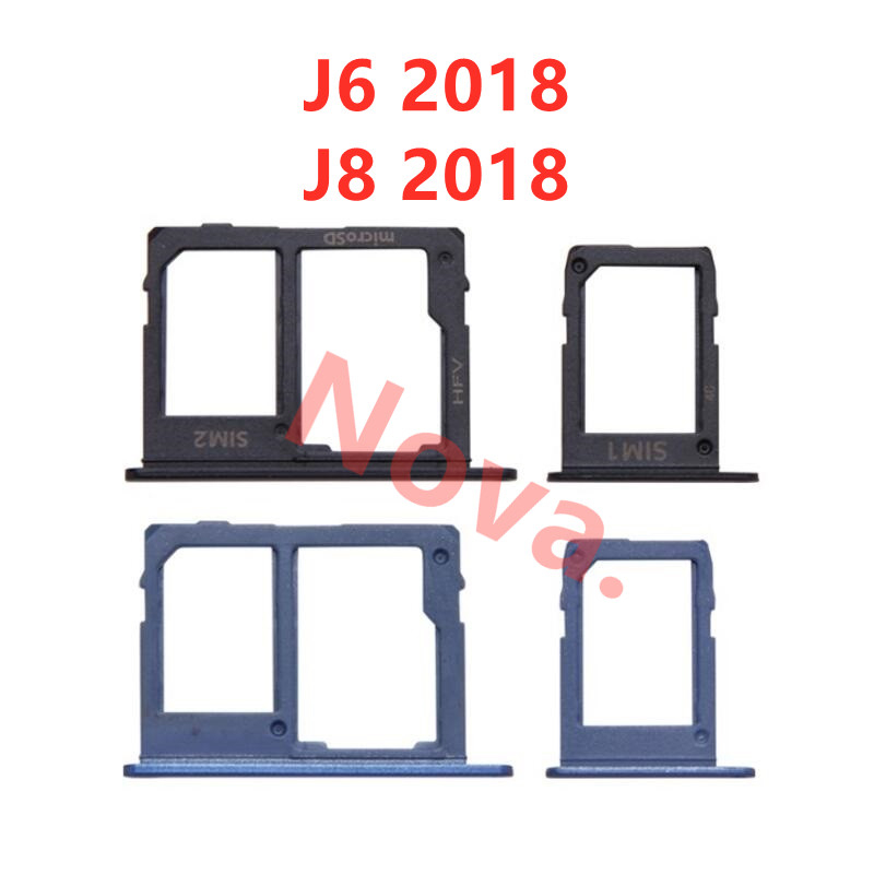 ซิมการ์ดถาดสําหรับ Samsung Galaxy J6 J8 2018 J600F J810F Micro SD Card ...