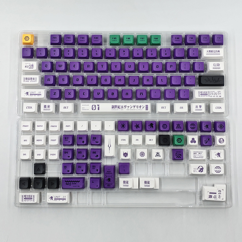 EVA-01 keycaps XDA profile Dye-Sublimation PBT keycap 134key | Shopee ...